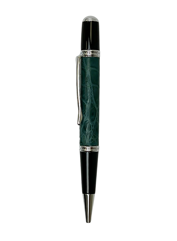 Teal Alligator Wrapped Gatsy Pen | BP847 – hadley.